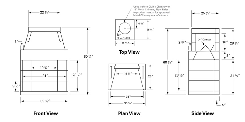 Instone | Isokern Fireplaces | 28 Magnum Fireplace